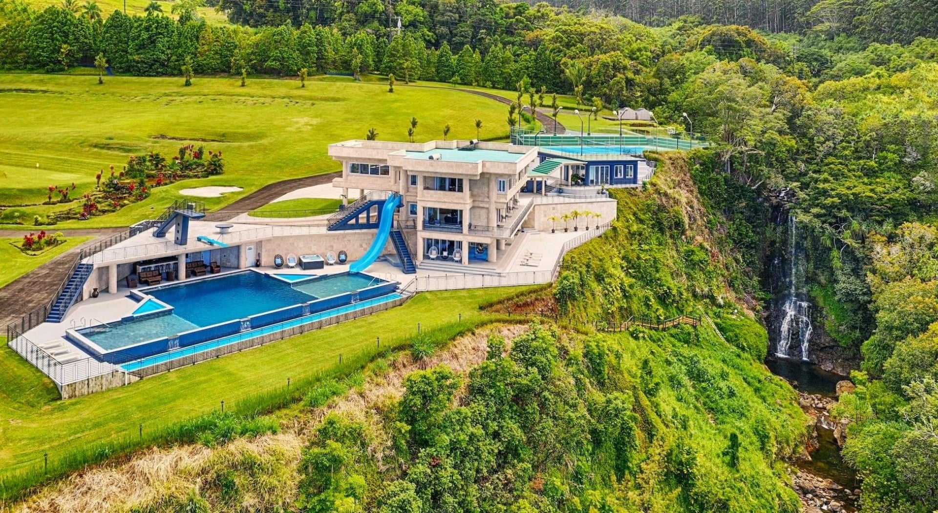 Waterfalling Estate - villa Waterfalling Estate Big Island | Isle Blue